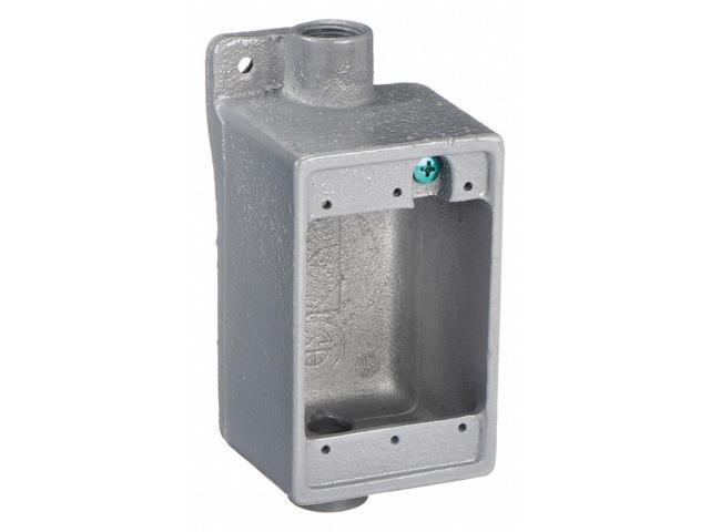 KILLARK FDC-1M Weatherproof Electrical Box, 28 cu in, FDC Box, 1 Gang ...