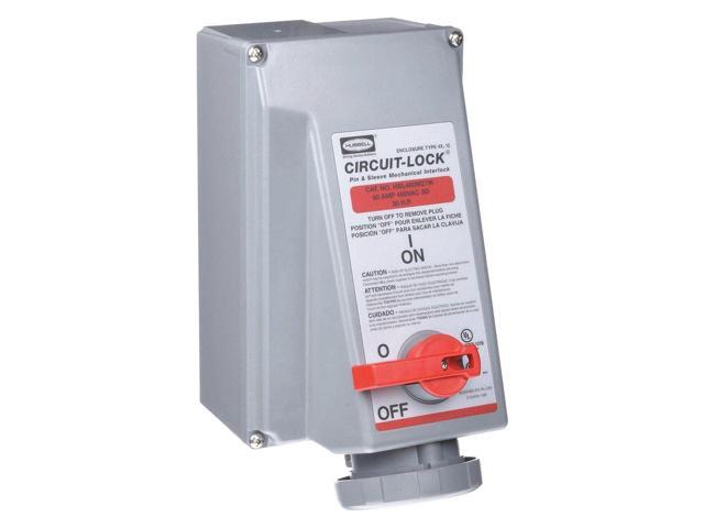 HUBBELL WIRING DEVICE-KELLEMS HBL460MI7W Receptacle,Interlock - Newegg.com