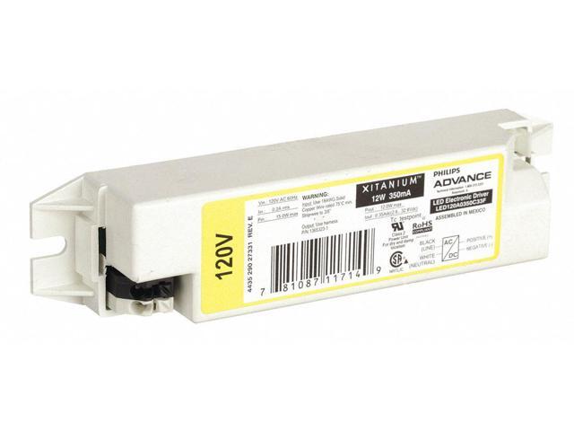 PHILIPS ADVANCE LED120A0350C33F LED Driver,120 V,1.0-12 W,2.8-32.6 V ...
