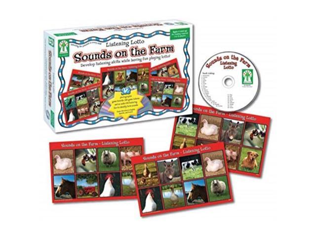 listening lotto sounds on the farm, children's auditory matching game ...