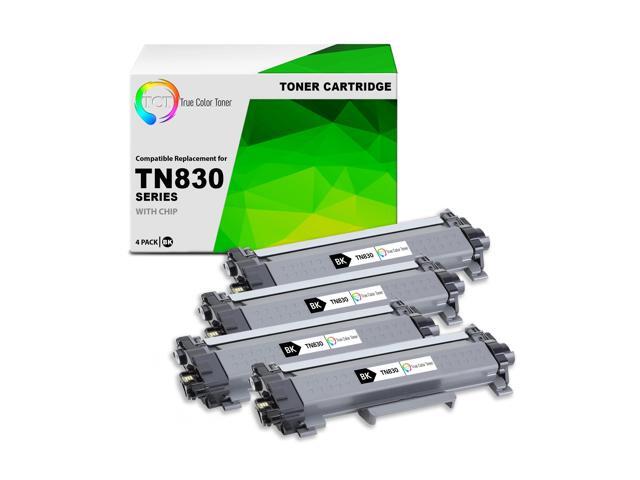 TCT TN830 Toner Cartridge 4 Pack - Premium Compatible Replacement for ...