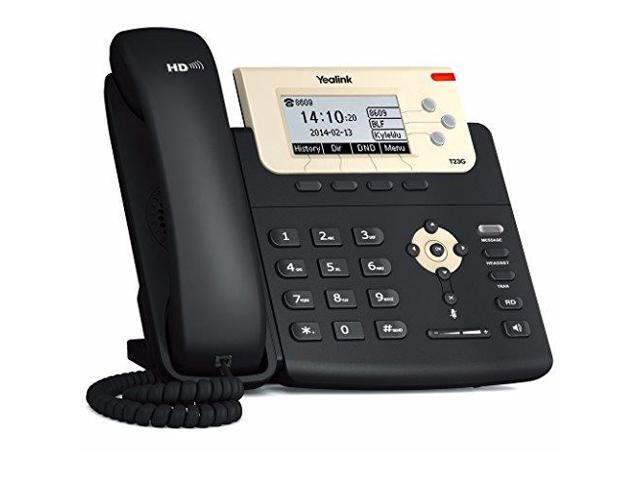 Yealink Sip-T23g Ip Phone - Corded, Black - Newegg.com