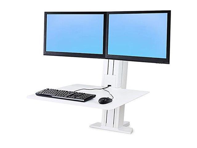 ERGOTRON 33-407-062 ERGOTRON WORKFIT-SR,DUAL MONITOR,SIT-STAND DESKTOP ...