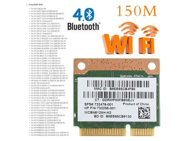 802.11b/g/n WiFi Bluetooth 4.0 Wireless Half Mini PCI-E Card For HP ...