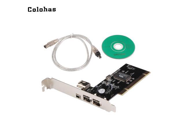 PCI to 6-Pin / 4-Pin IEEE 1394 Controller Card with Firewire Cable for ...