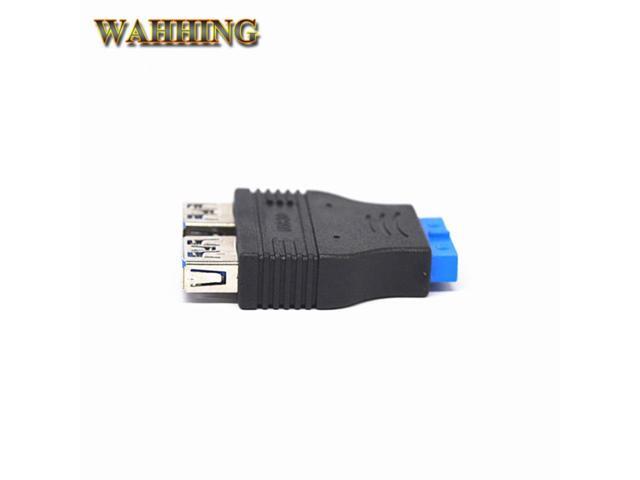 20 Pin to Dual USB 3.0 USB3.0 Female Cable Adapter Conenector Computer ...