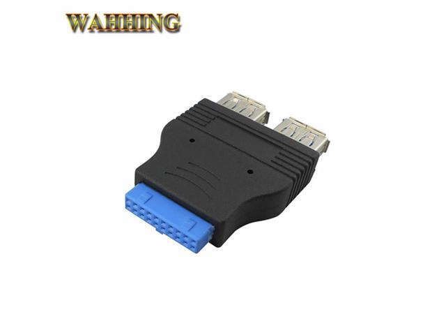 20 Pin to Dual USB 3.0 USB3.0 Female Cable Adapter Conenector Computer ...