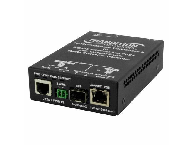 Transition Networks Ethernet Over 2-Wire Extender With Poe+ - Newegg.com