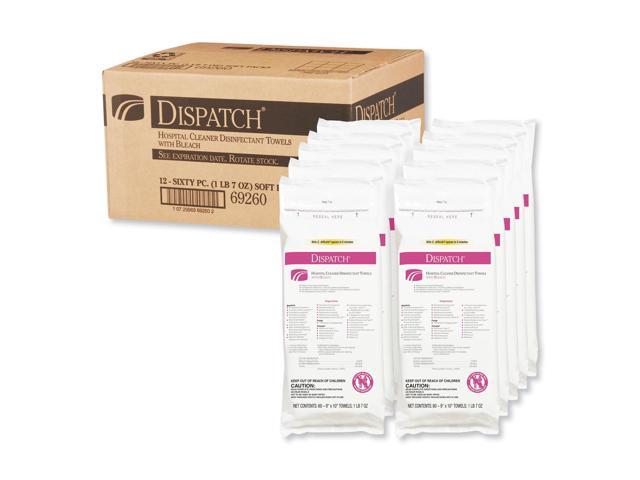 Clorox CLO 69260 Dispatch Hospital Cleaner Disinfectant Towels with ...
