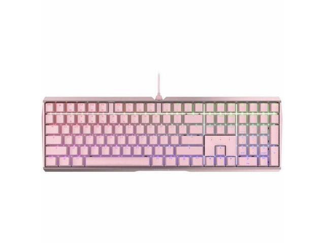 CHERRY MX Board 3.0S Wired Gaming Keyboard w/MX Brown RGB Switch, Pink ...