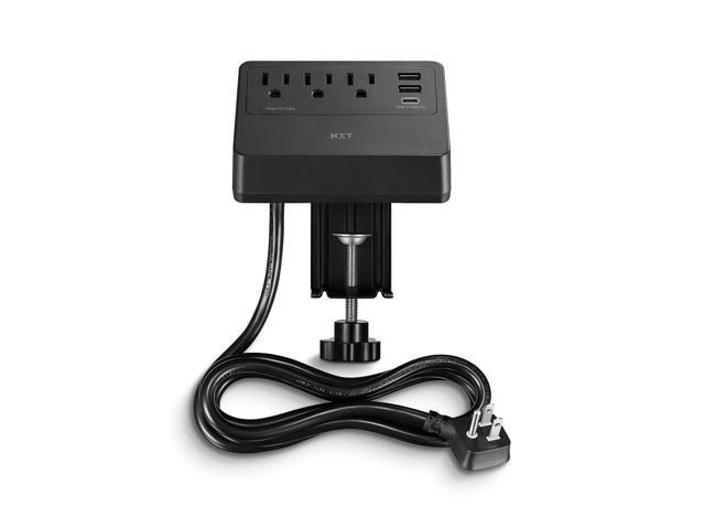 NXT 3-Outlet Plus USB Desktop Surge Protector, 5ft Cord, 900 Joules ...