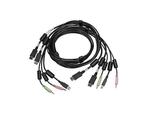 Avocent 6 ft. USB keyboard, mouse & dual head DVI-I video cable with ...