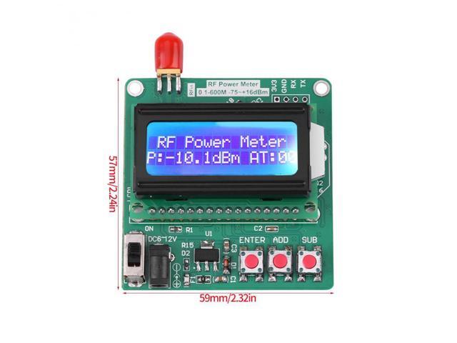 LCD Digital Wattmeter Volt Watt Power Ammeter Voltmeter RF Power Meter ...
