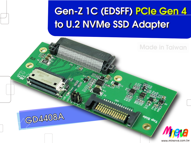 EDSFF 1C PCIe 4.0 to U.2(SFF-8639) NVMe SSD Adapter - Newegg.com