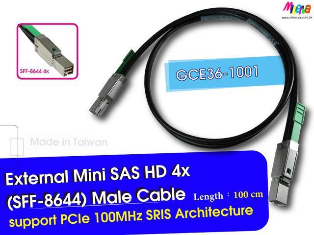 PCIe 3.0 External MINI SAS HD 4X with CMI, serialized EEPROMs, SRIS ...