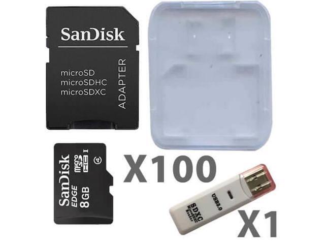 SanDisk 8GB MicroSD Class 4 UHS-1 SDSDQAB-008G Micro SDHC Card (100 ...