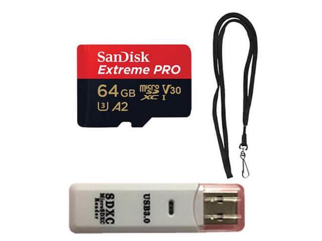 SanDisk Kit of Qty 1 x Sandisk Extreme Pro 64GB mSDXC SDSQXCY-064G ...