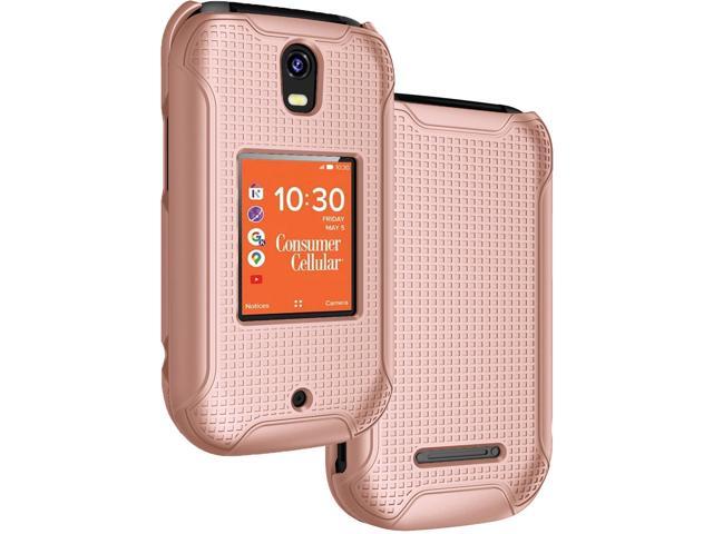 Rose Gold Pink Hard Case Slim Phone Cover for Consumer Cellular Iris ...