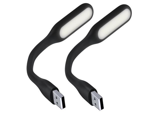 iMBPrice (2 Pack) Portable Mini USB Led Lamp Light (Warm White) with Flexible Adjust Angle for ...