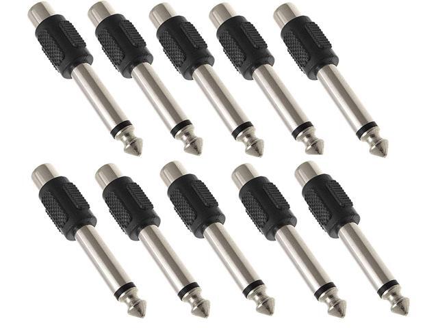 iMBAPrice RCA Female to Quarter Inch (1/4) Adapter [10 Pack] - Newegg.com
