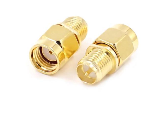 1PCS RP SMA male to RP SMA female Adapter RF Coax Coupling Nut barrel ...