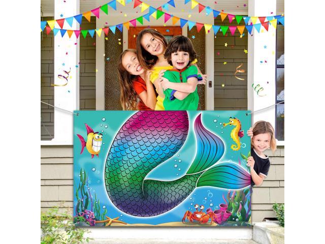 Fun Mermaid Tail Photo Prop Under the Sea Mermaid Tail Photo Door ...