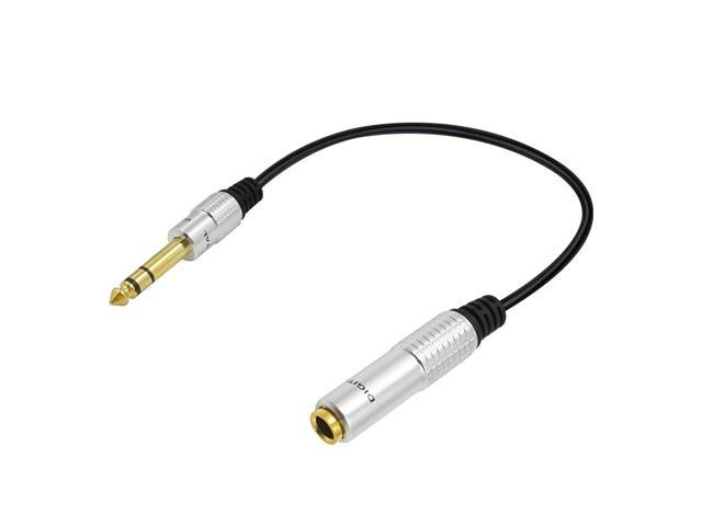 Poyiccot 6.35mm 1/4" inch Stereo Plug Male to 1/4 Female Stereo ...