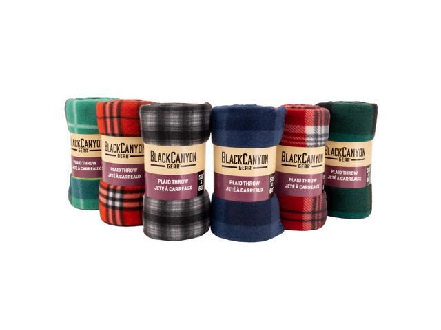Plaid Rolled Throw 50 .in x 60 .in A - Newegg.com
