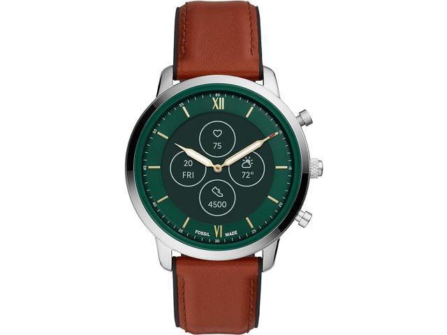 Refurbished: Fossil Men's Neutra Hybrid Smartwatch HR DW8F5 - BROWN ...
