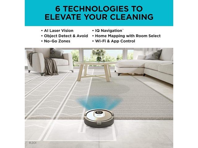 Refurbished: Shark RV2001 AI Robot Vacuum, Smart Mapping - Black ...