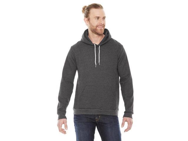 F498W American Apparel Flex Fleece Pullover Hoodie Dark Heather Grey ...
