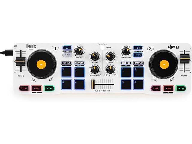 Refurbished: Hercules DJControl Mix Bluetooth Wireless DJ Controller ...