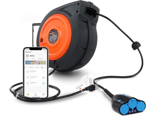 Refurbished: SUPER HANDY Enclosed Extension Cord Reel - 14AWG, 50' Ft ...