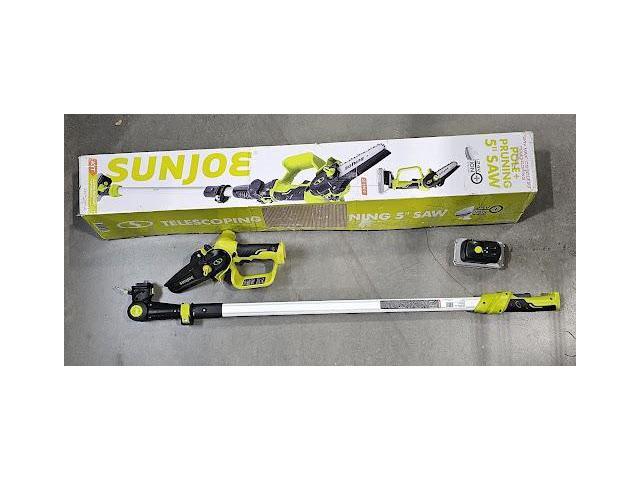 Refurbished: Sun Joe 24V-HCSWP-LTE 24Volt iON Cordless Telescoping Pole ...
