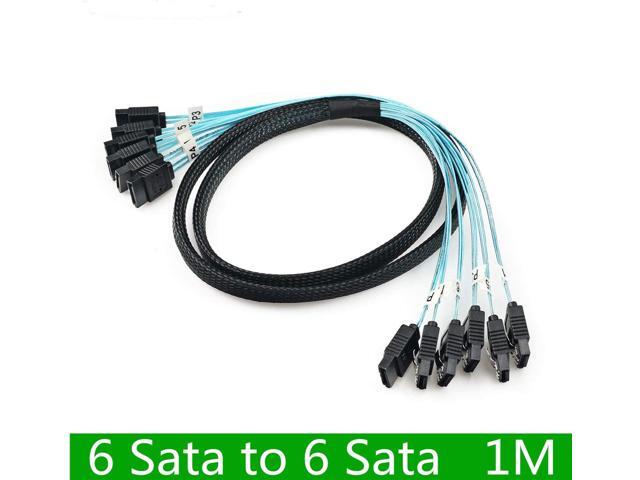 CableDeconn High Speed 6pcs/Set Sata 3 SATA Cable SAS Cable 6Gbps for ...