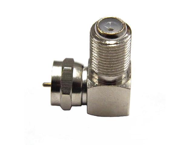 Adapter 90° Degree Right Angled F Female to F Male 75 Ohm (2 Pack ...