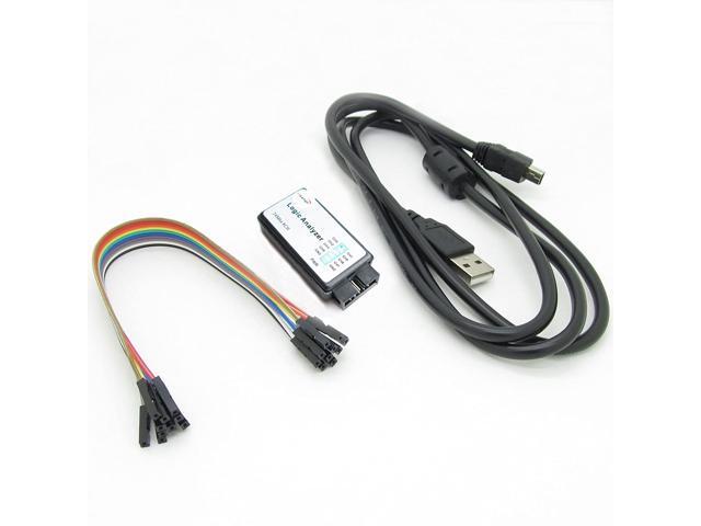 HiLetgo USB Logic Analyzer Device With EMI Ferrite Ring USB Cable 24MHz ...