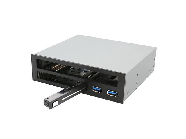 Syba 5.25" Bay Adapter for Slim Optical Drive, 2.5" Trayless Rack for ...