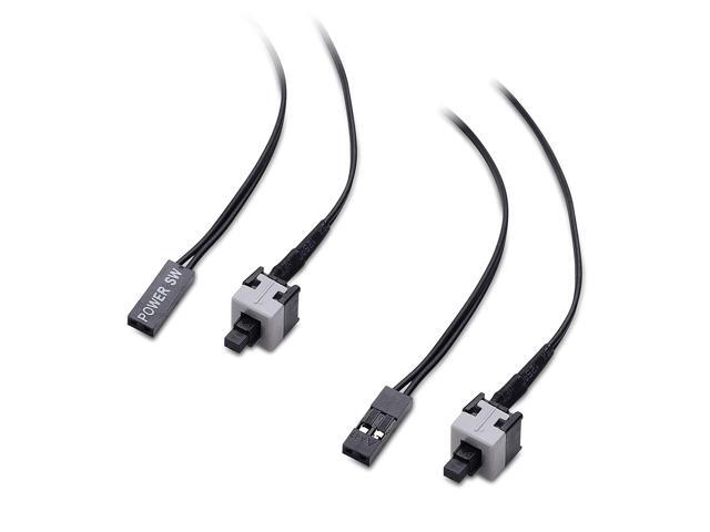 Cable Matters 2-Pack ATX PC Motherboard 2-Pin SW Computer Switch Cord ...