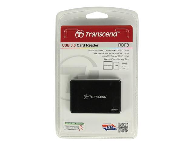Transcend USB 3.0 Super Speed Multi-Card Reader for SD/SDHC/SDXC/MS/CF ...
