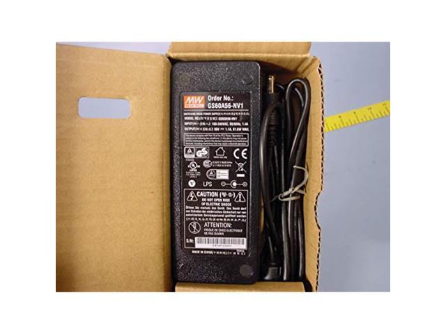 Ac/Dc Adapter Compatible With Mean Well Mw Gs60a56-Nv1 56V 1.1A 61.6W Original Oem Switching ...
