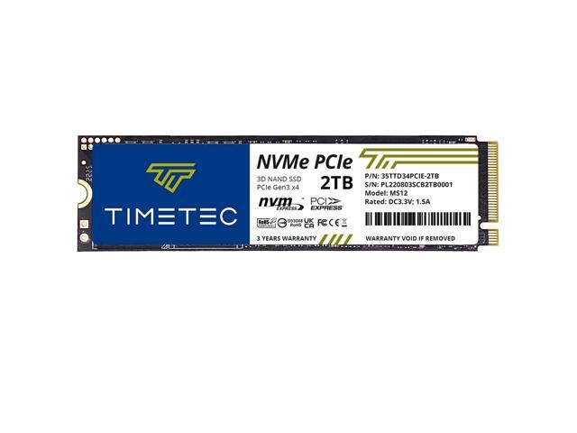 Timetec 2TB SSD NVMe PCIe Gen3x4 8Gb/s M.2 2280 3D NAND 1800TBW High ...