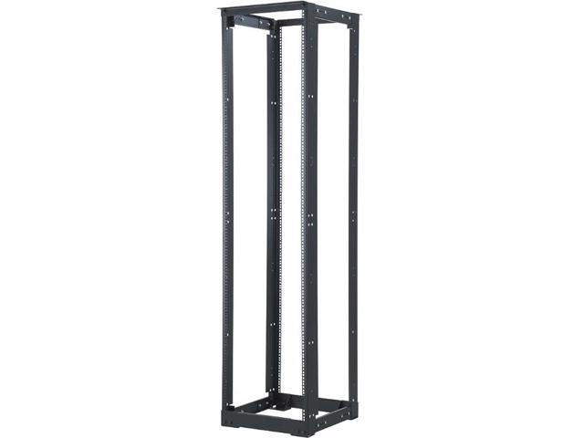 C2G 45U 4-Post Adjustable Open Frame Rack with M6 Rails - 21-32in Depth ...