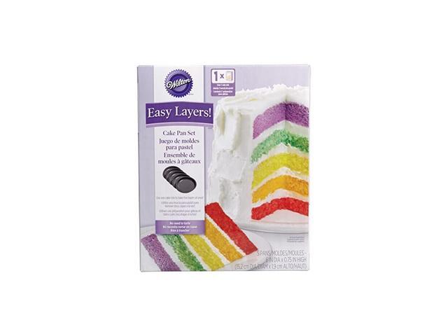 Easy Layers 5-Piece Layer Cake Pan Set, 6-Inch x .75-Inch - Newegg.com