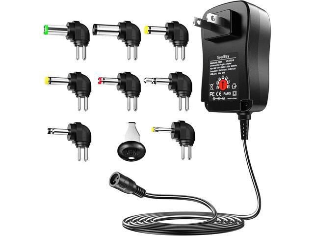 Universal Power Supply AC to DC 3V 4.5V 5V 6V 7.5V 9V 12V Multi Voltage ...