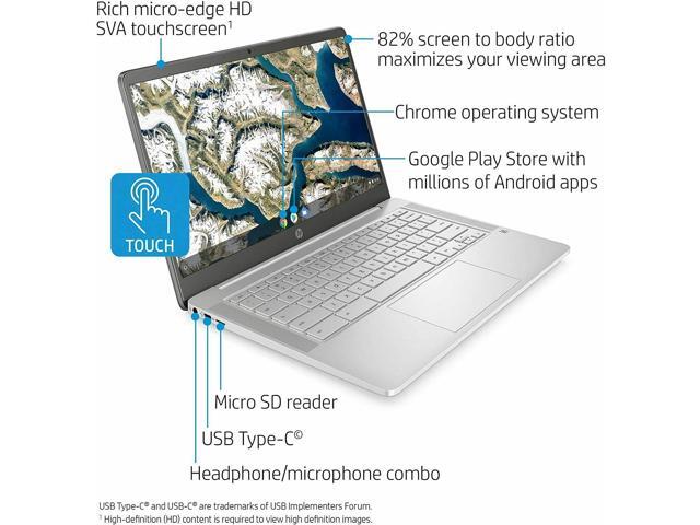 Refurbished: HP Chromebook 14a-na0040nr 14" HD WLED Touchscreen Laptop ...