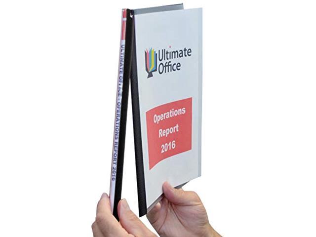 Magnifile Clear Front Report Covers With Magnified Swing Clamp Spine ...