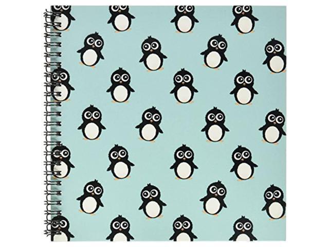 Db_113122_1 Cute Penguin Pattern On Ice Drawing Book, 8 By 8-Inch, Teal ...