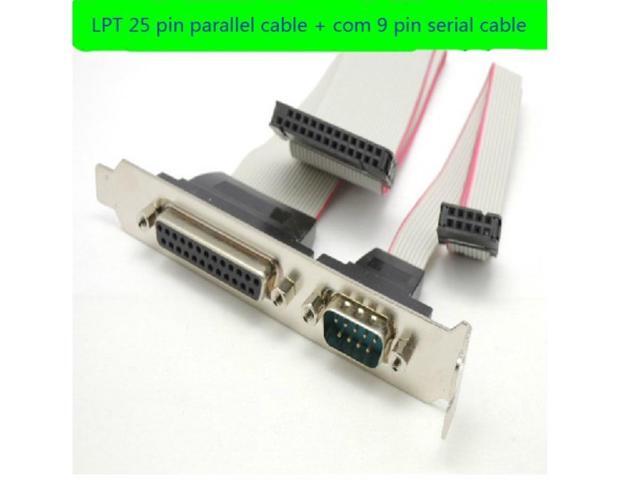 LPT 25 pin printer parallel port + rs232 / com db9 serial port cable ...