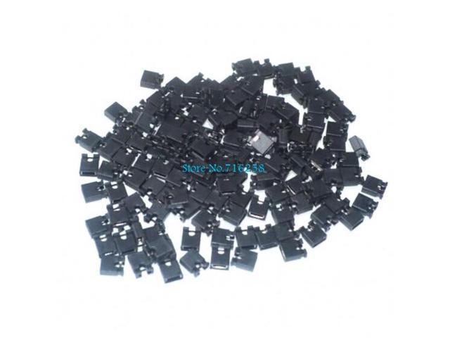 100pcs Mini Micro Jumper for 2.54mm Header (shunts) Short Circuit Block ...
